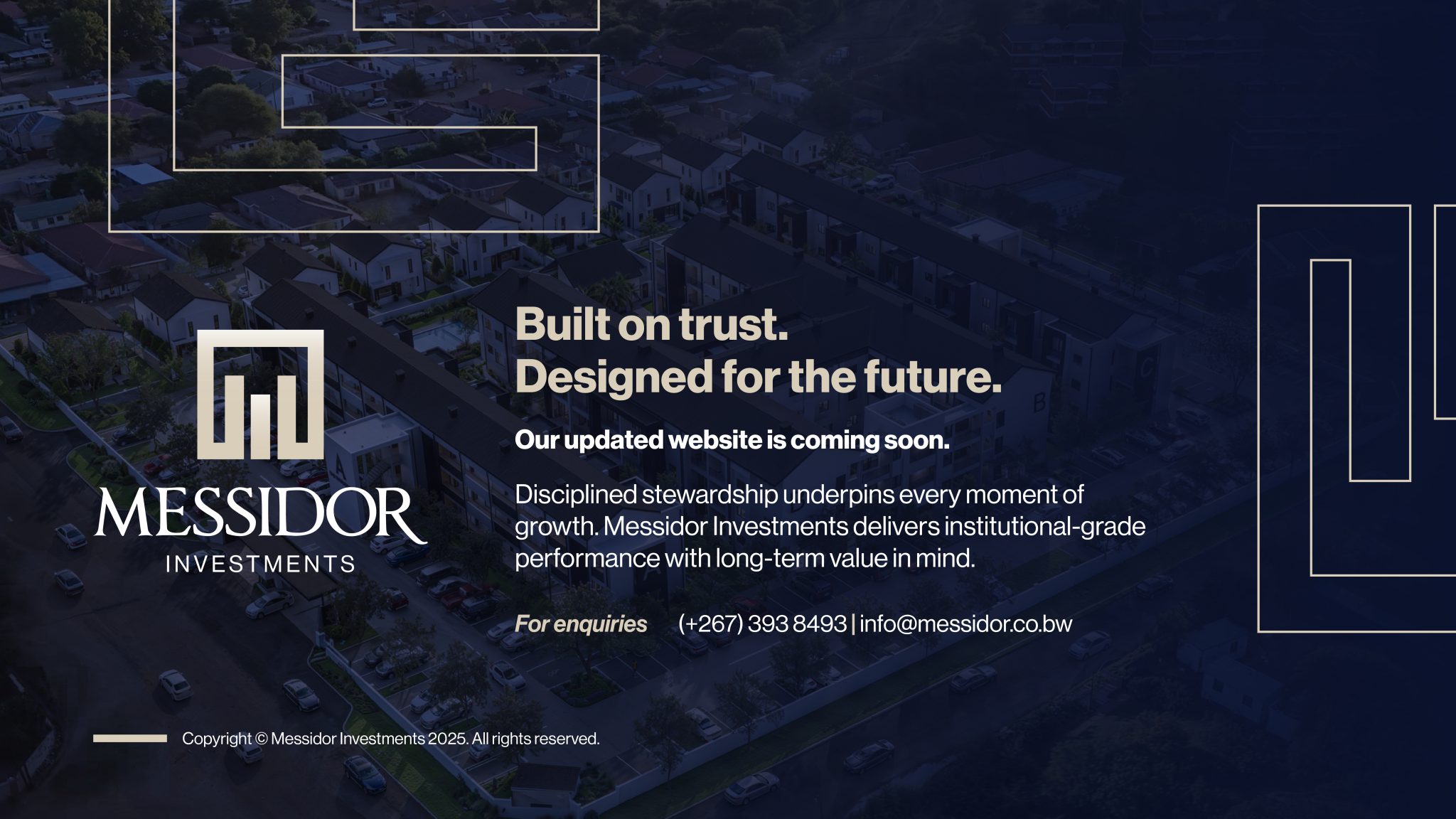 Coming Soon – Messidor Investment
