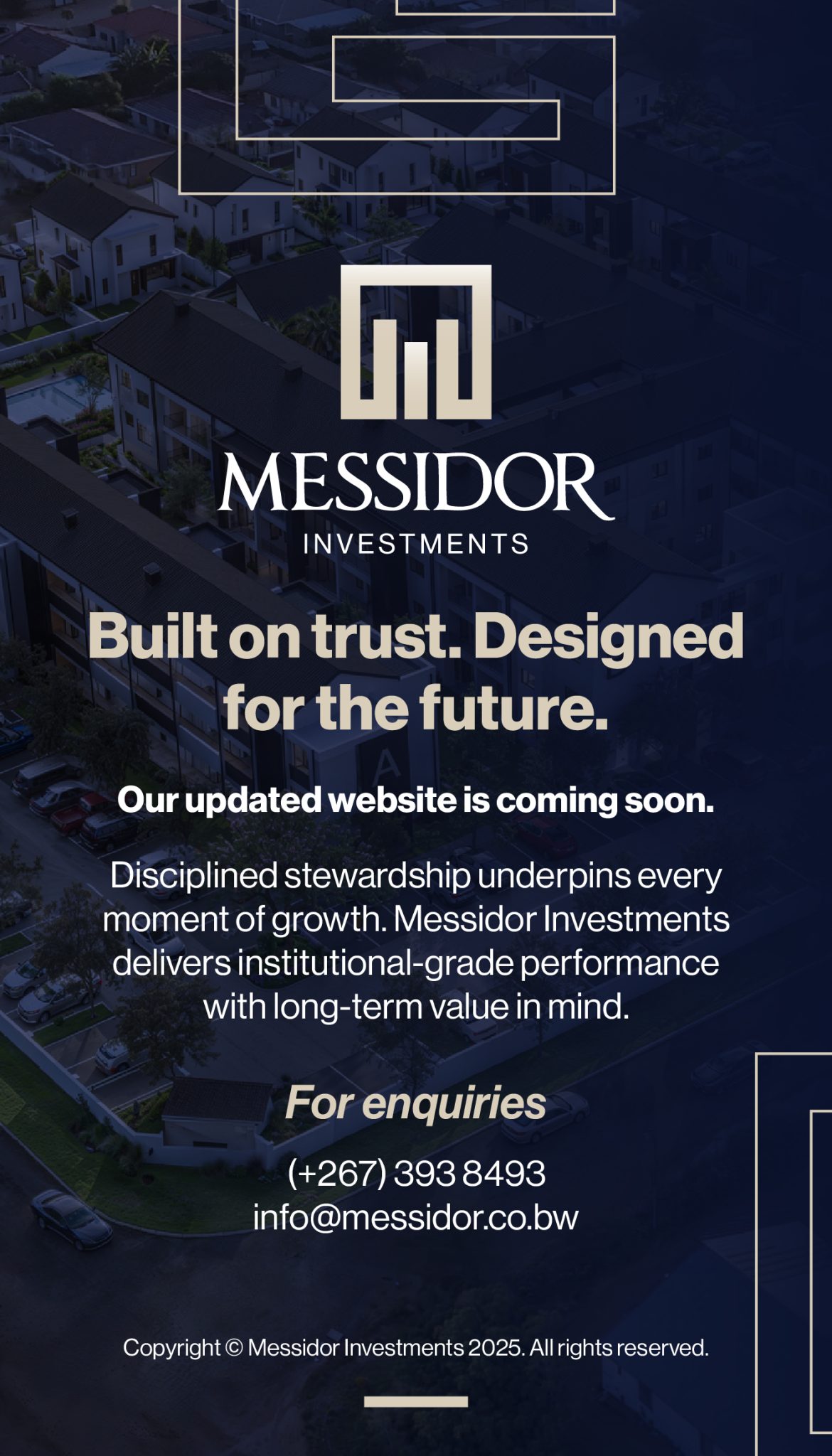 Coming Soon – Messidor Investment